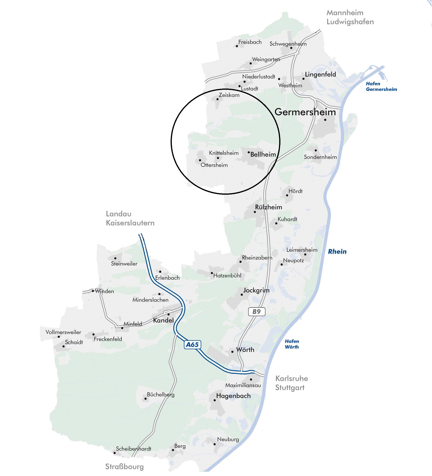 Anfahrt | Verbandsgemeinde Bellheim